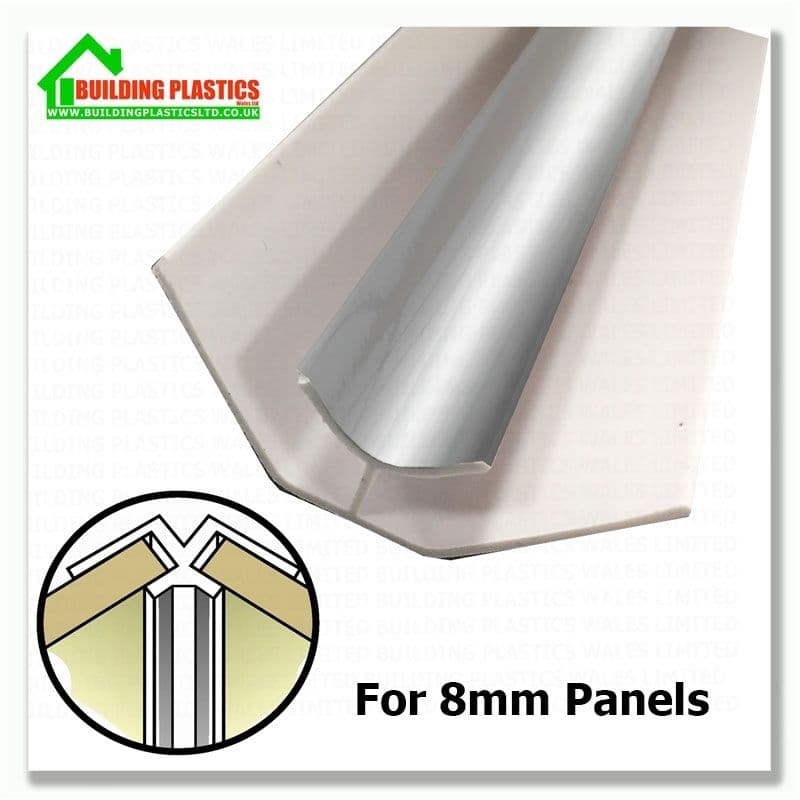 Internal Corner Trim Silver 2.6m (For 7.5/8mm Panels) | Building ...