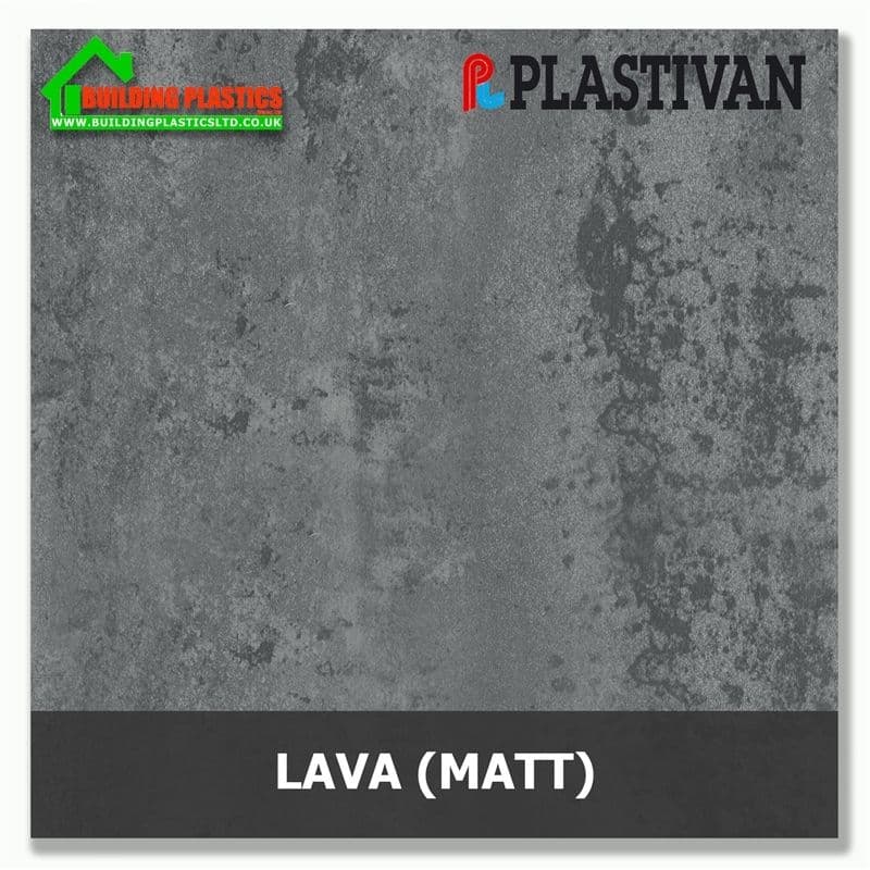 Lava Graphite Wall Panels - 4No x 250mm x 2.6m (Matt Finish ...