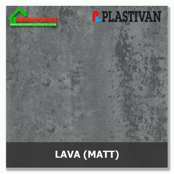 Lava Graphite Wall Panels - 4No x 250mm x 2.6m (Matt Finish ...