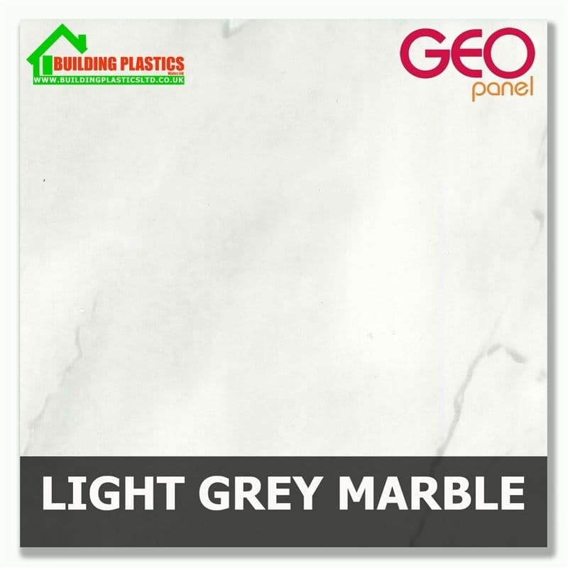 Light Grey Marble Cladding Panel - 4No x 250mm x 2.7m | Geopanel ...
