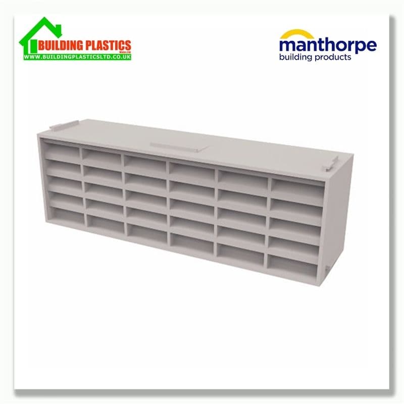 Manthorpe Combination Airbrick White | Building Plastics Tele 0333 050 0585