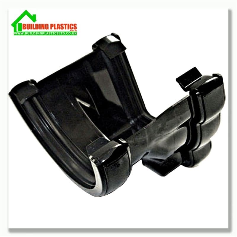 Niagara Ogee Right hand to 112mm Half Round Black | Building Plastics ...