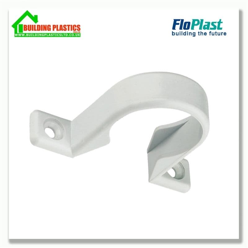 Pipe Clip 32mm Waste Pipe White | Building Plastics Tele 0333 050 0585