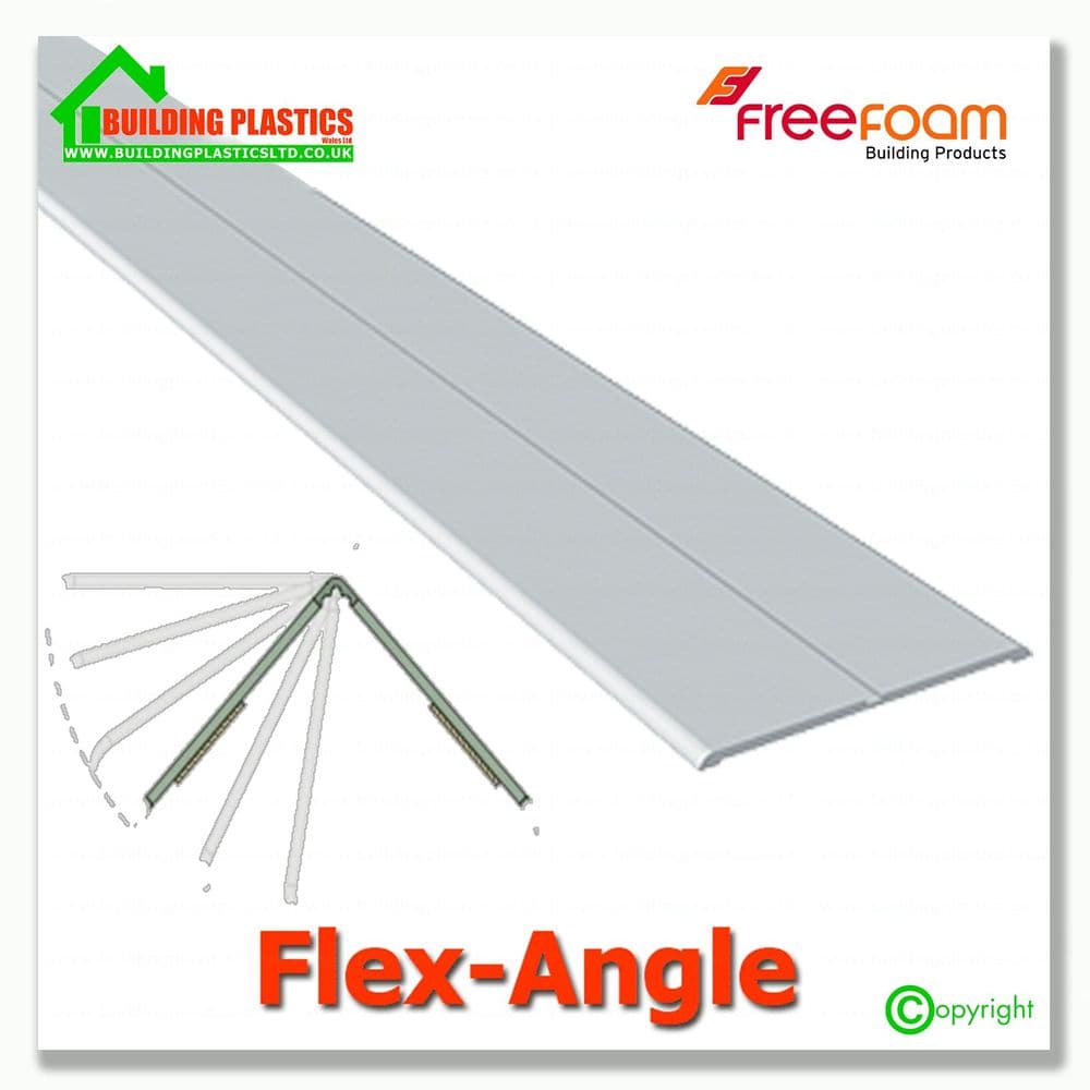 PVC Flexi Angle 35mm x 35mm x 5M White | Building Plastics Tele 0333 ...
