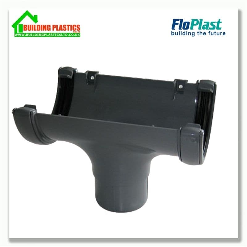 Running Outlet 112mm Half Round Gutter Grey | Building Plastics Tele ...