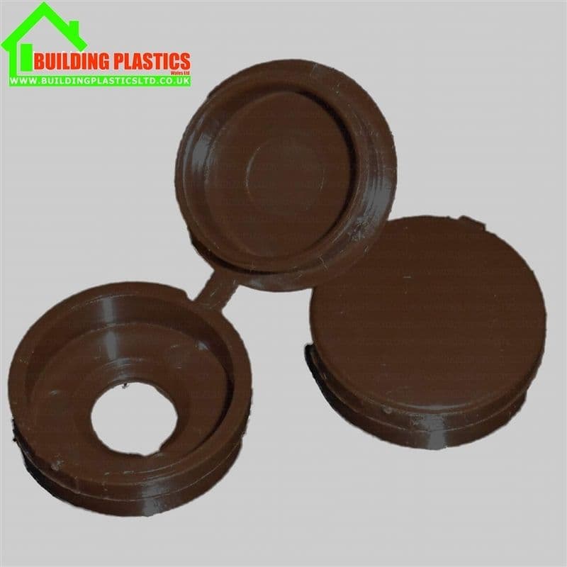 Small Snap Caps Brown Polypropylene | Building Plastics