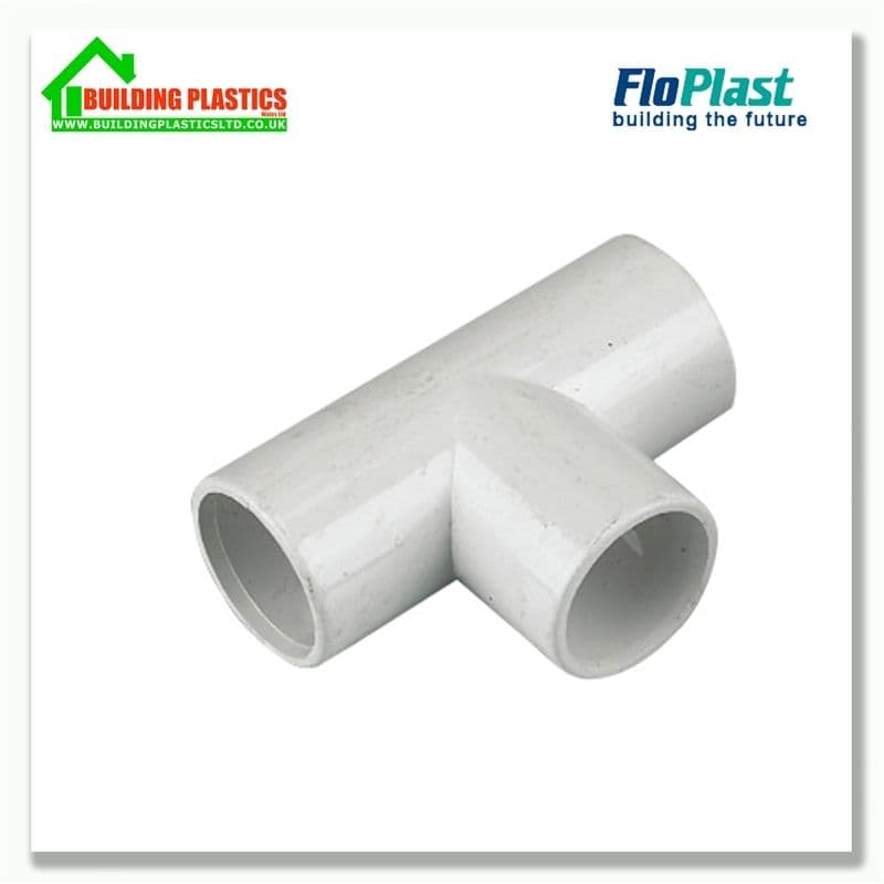 Tee Overflow Waste System White | Building Plastics Tele 0333 050 0585