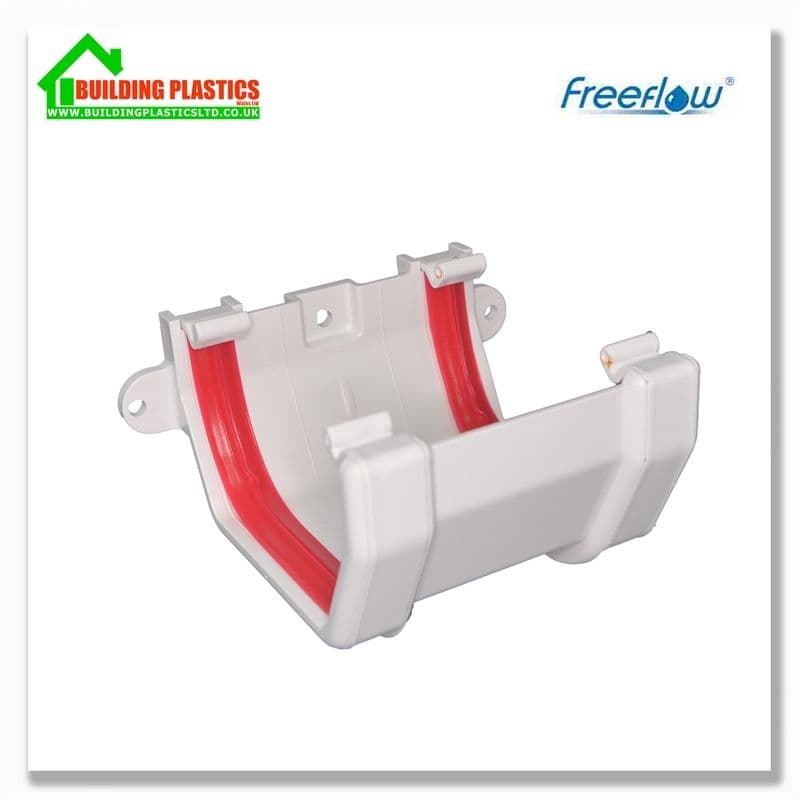 Union Bracket 114mm Square Line Gutter White | Building Plastics Tele ...