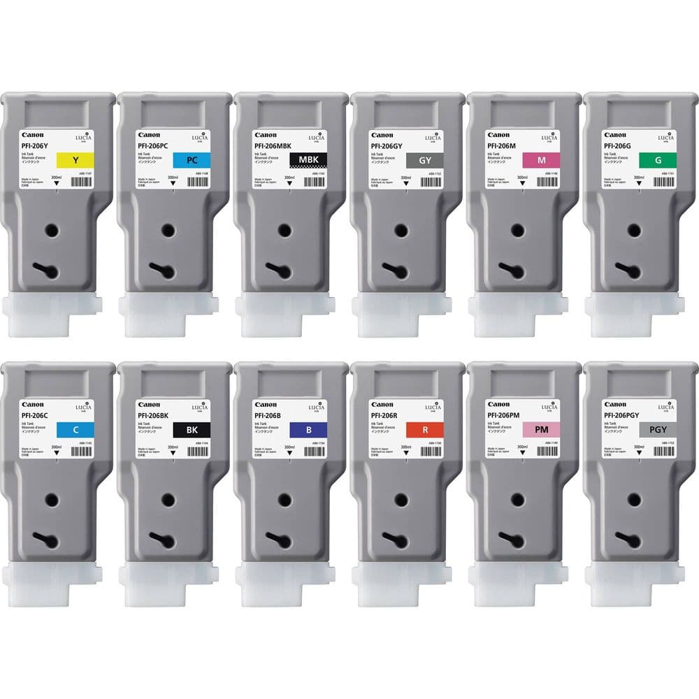 Canon iPF6400 Rainbow Pack 300ml Ink Cartridges