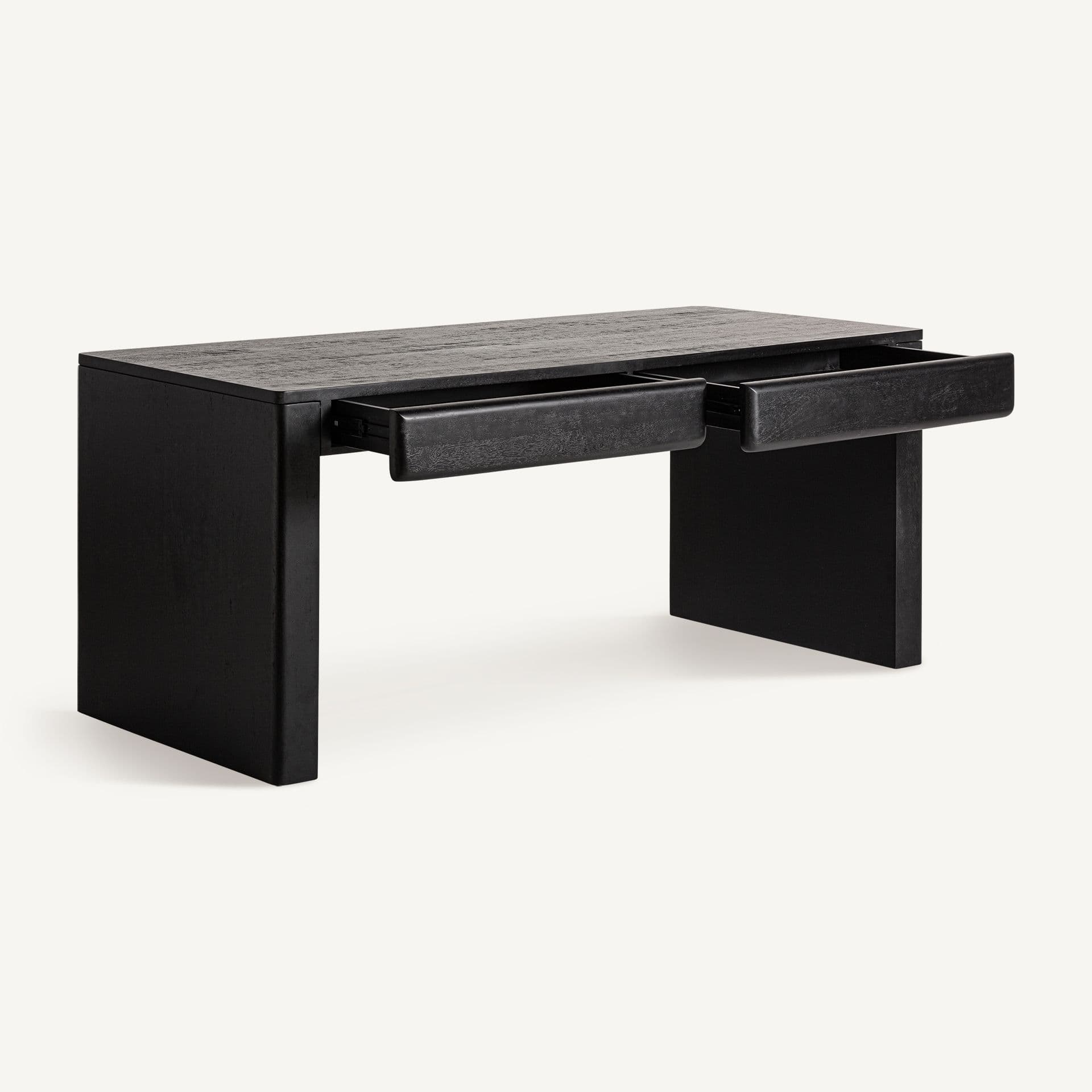 Chief Black Solid Wood Desk 180cm