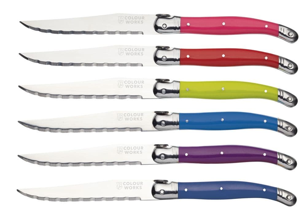 Colourworks 6 Piece Steak Knife Set