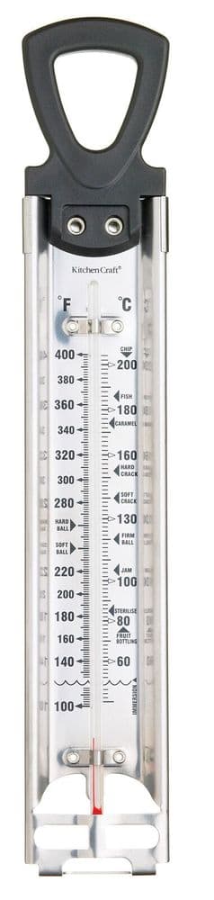 Kitchen Craft Home Made Deluxe Stainless Steel Cooking / Jam Thermometer