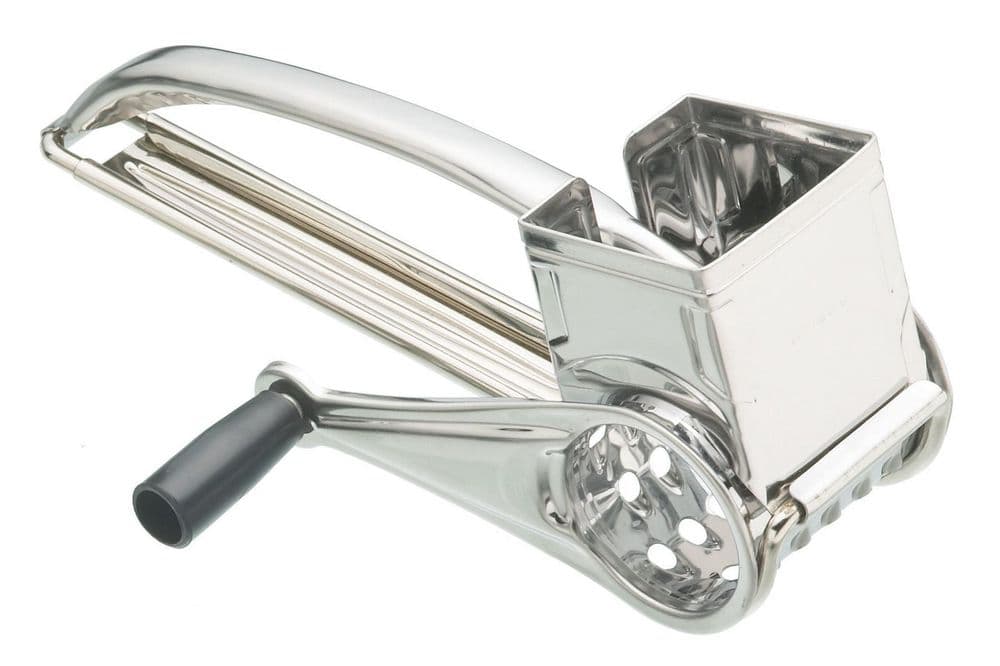 Kitchen Craft Stainless Steel Rotary Grater With Three Drums