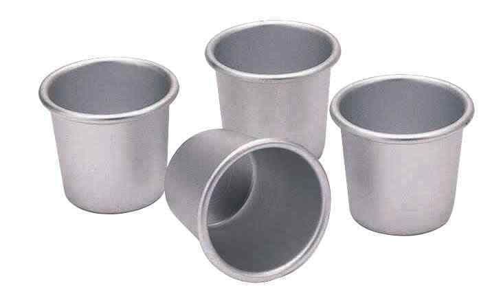 Kitchencraft Set of Four Anodised 6 5cm Dariole Moulds
