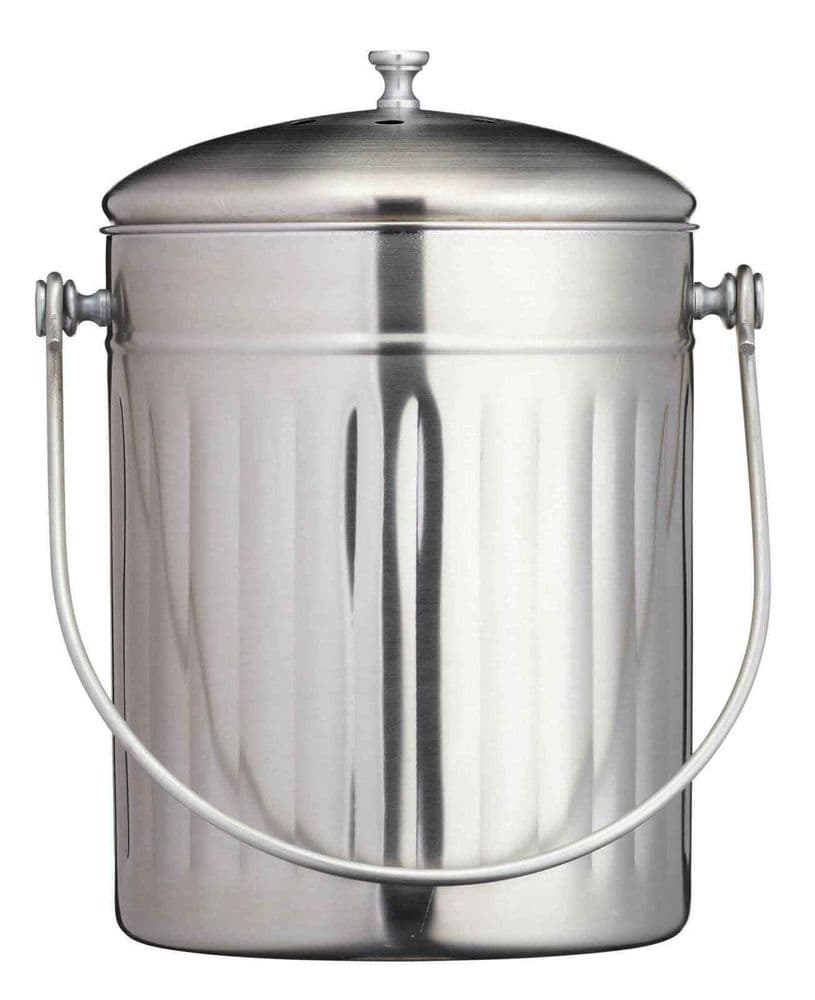 KitchenCraft Stainless Steel Compost Bin