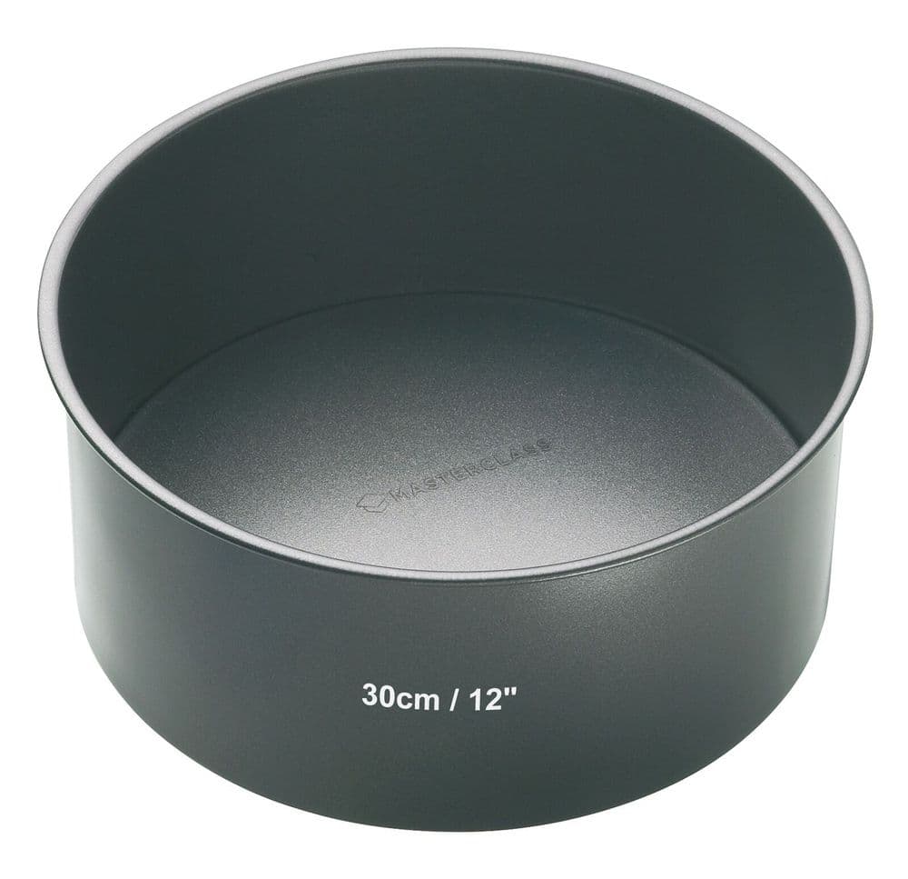 MasterClass Non-Stick Loose Base Deep Round Cake Pan 30cm