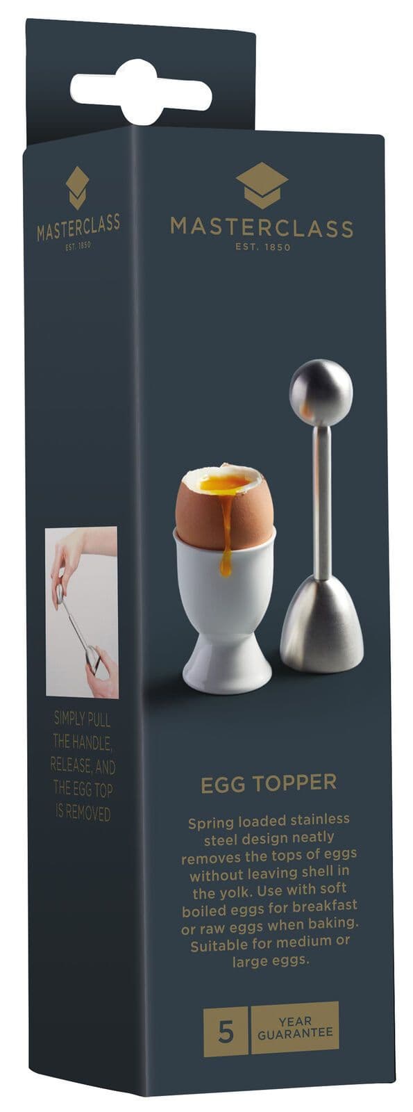 MasterClass Stainless Steel Egg Topper
