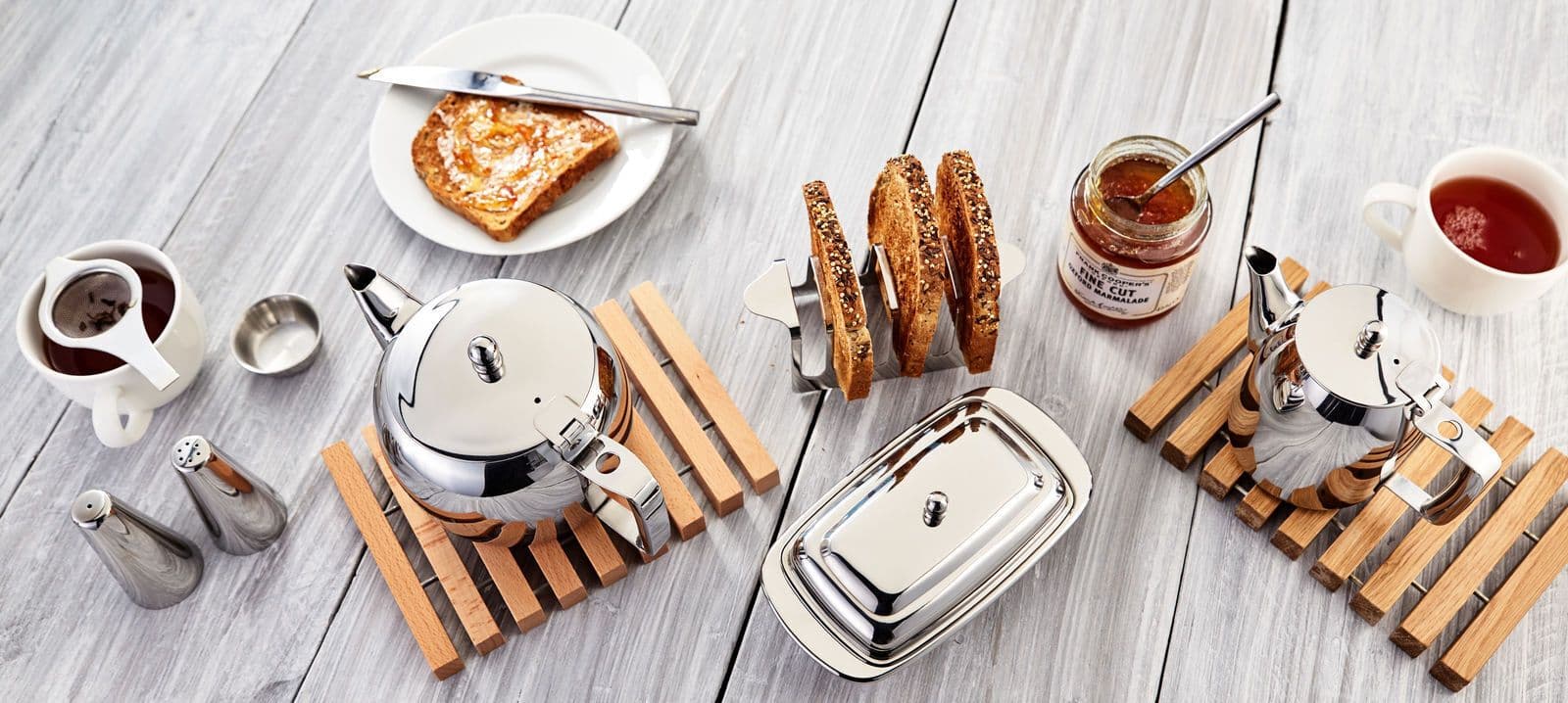 Stellar Traditional Stainless Steel 6 Slice Toast Rack