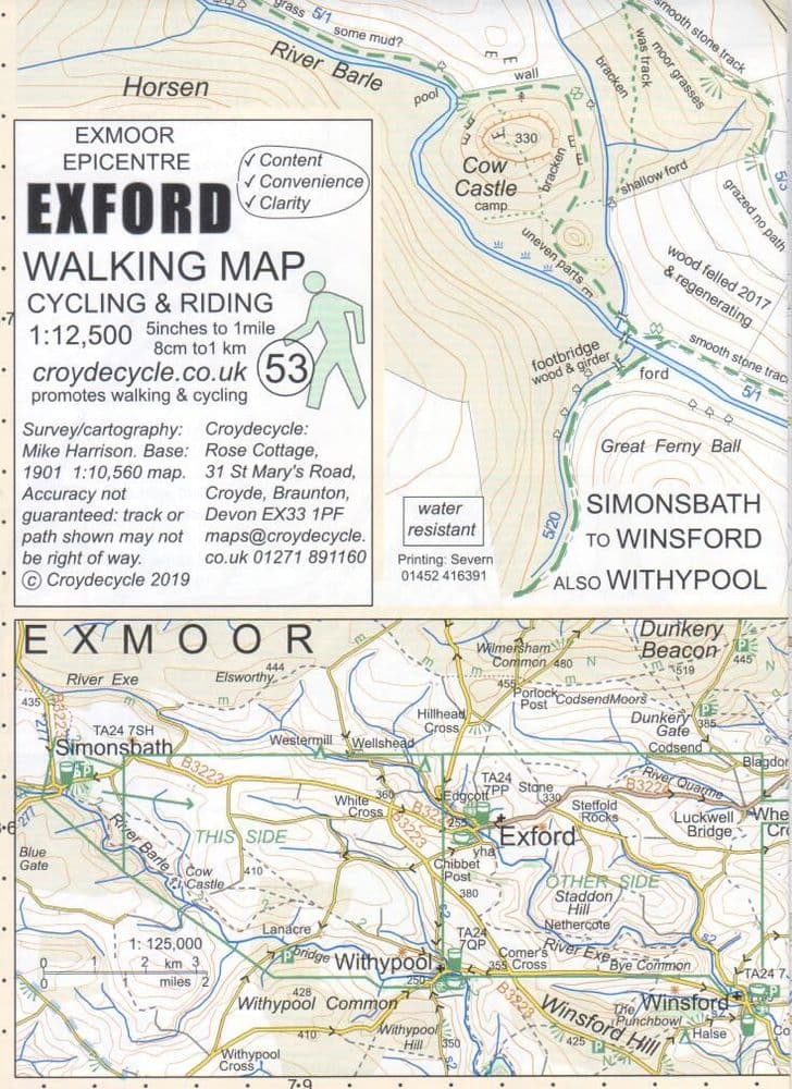 Exford Walking Map