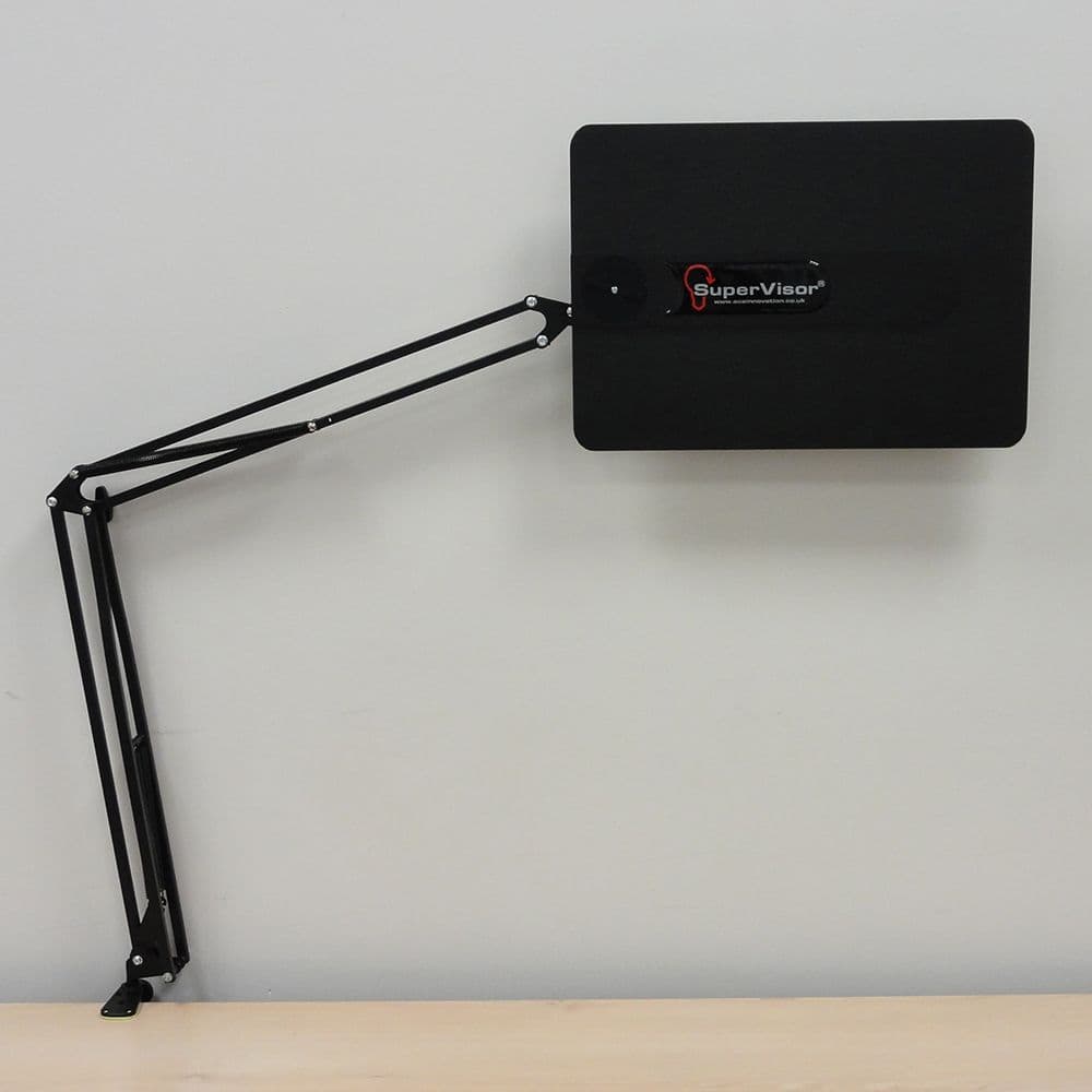 SuperVisor Light Shield - Anti Glare -Desk Clamp or Weighted Base