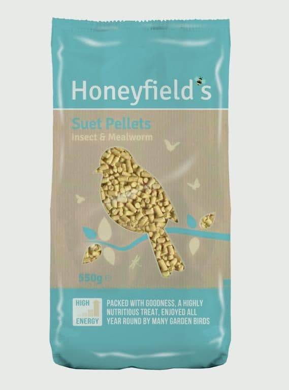 Honeyfields Suet Pellet With Mealworm Insect - 0 5KG