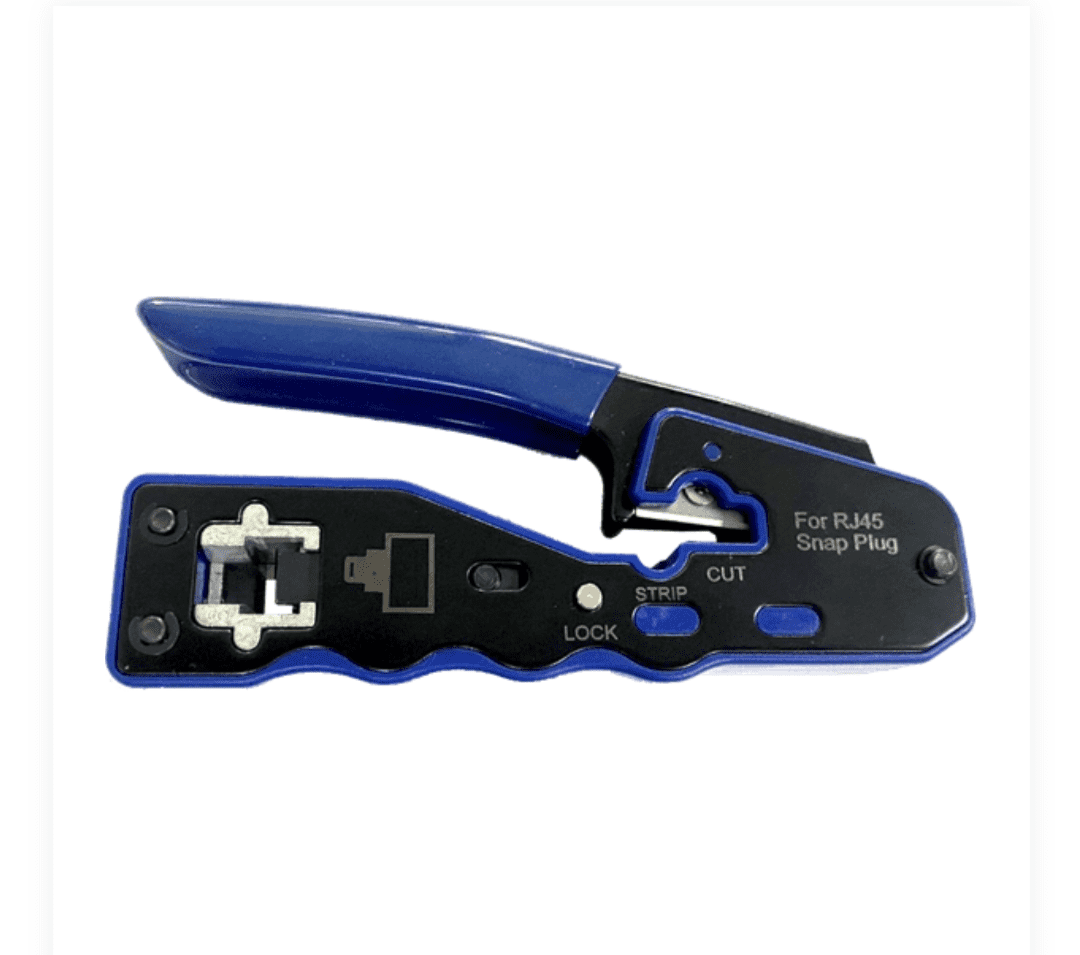 Pocket rj45 cut crimp tool