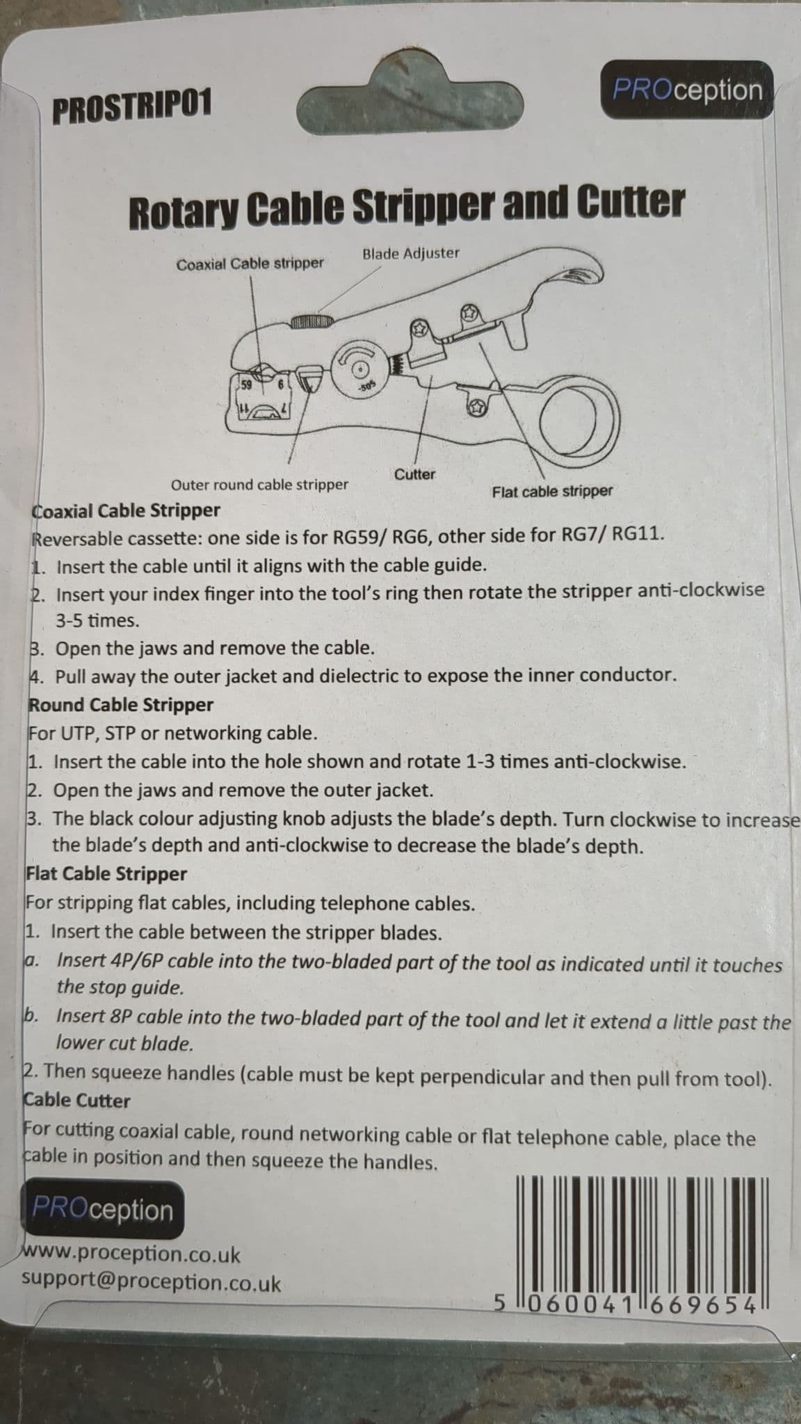 Rotary cable stripper and cutter