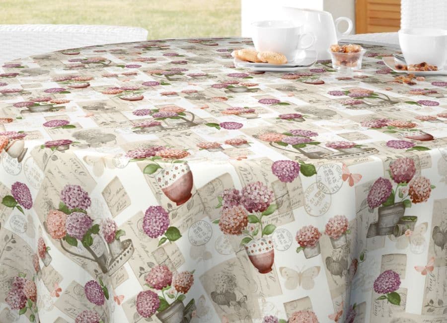Hydrangea Everyday Wipe Clean Tablecloth