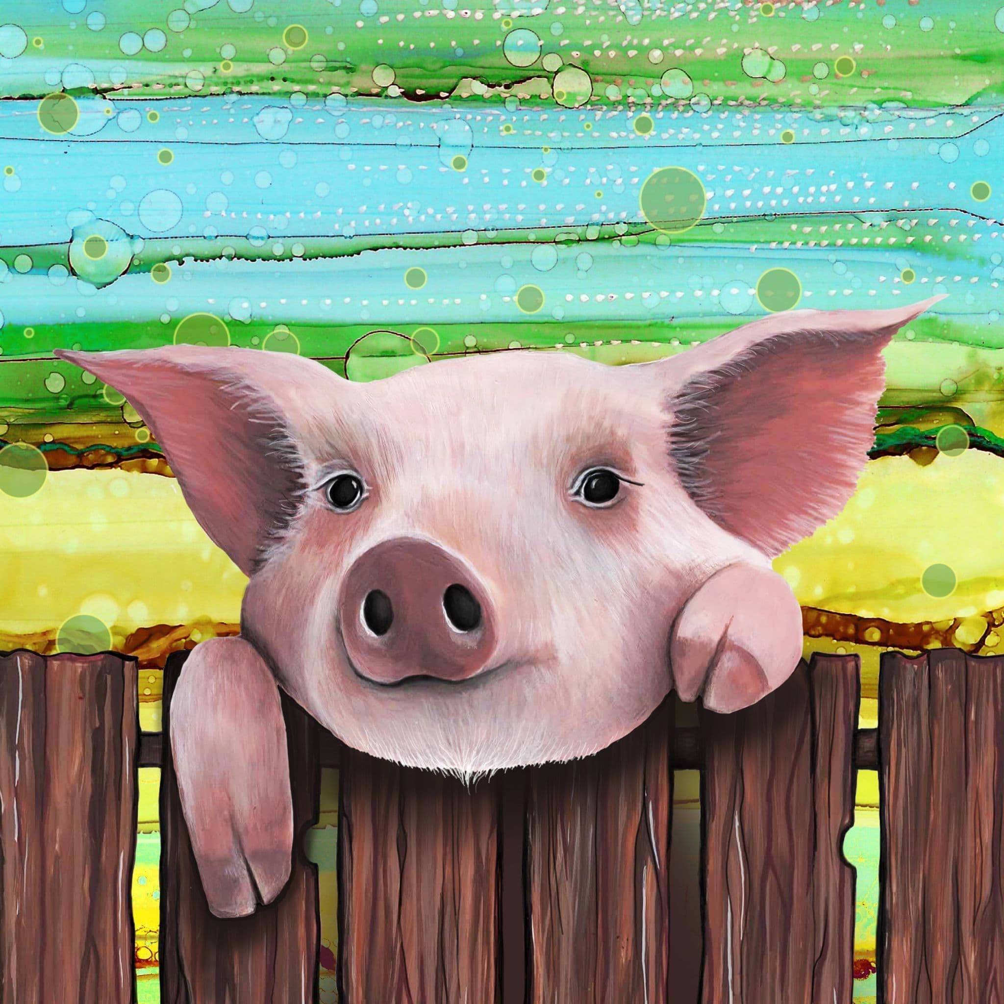 Soda Can Pig Craft Patterns Pig Nose Seamless Pattern Pop Art Stock