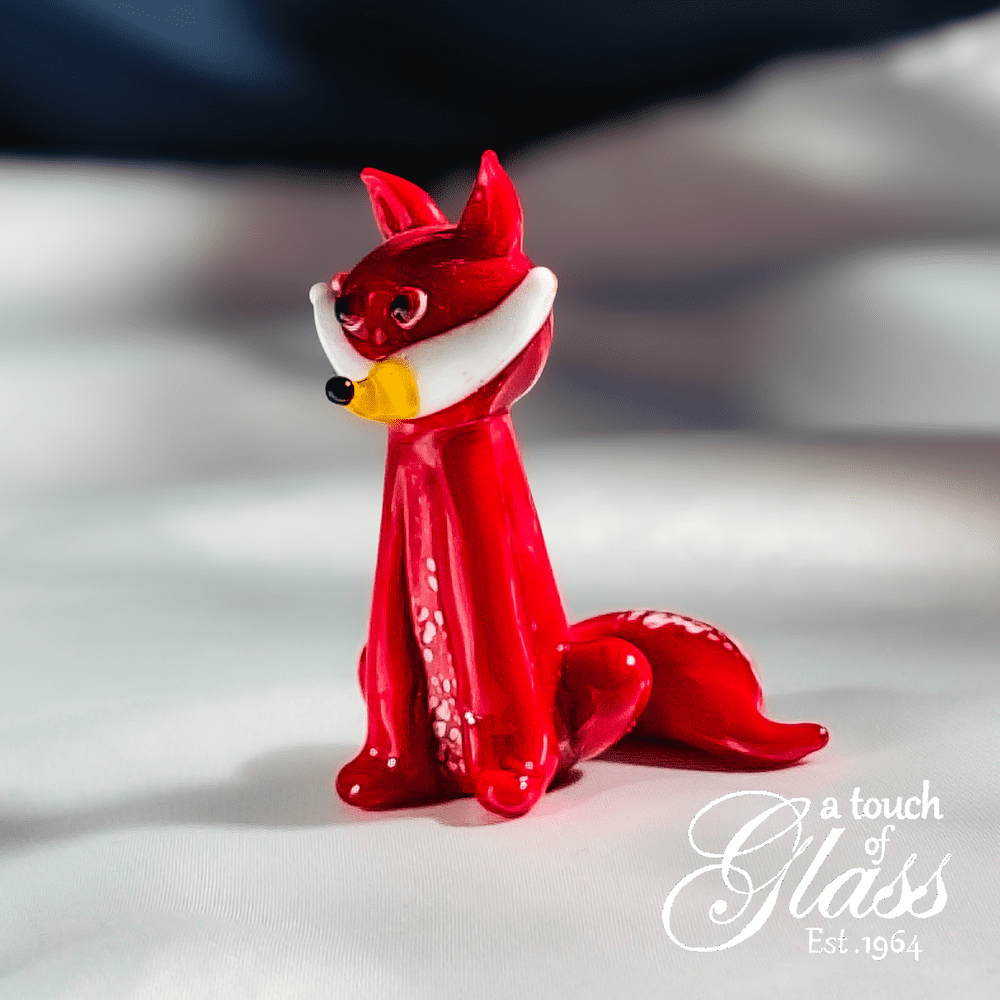 Red Fox Glass Figurine