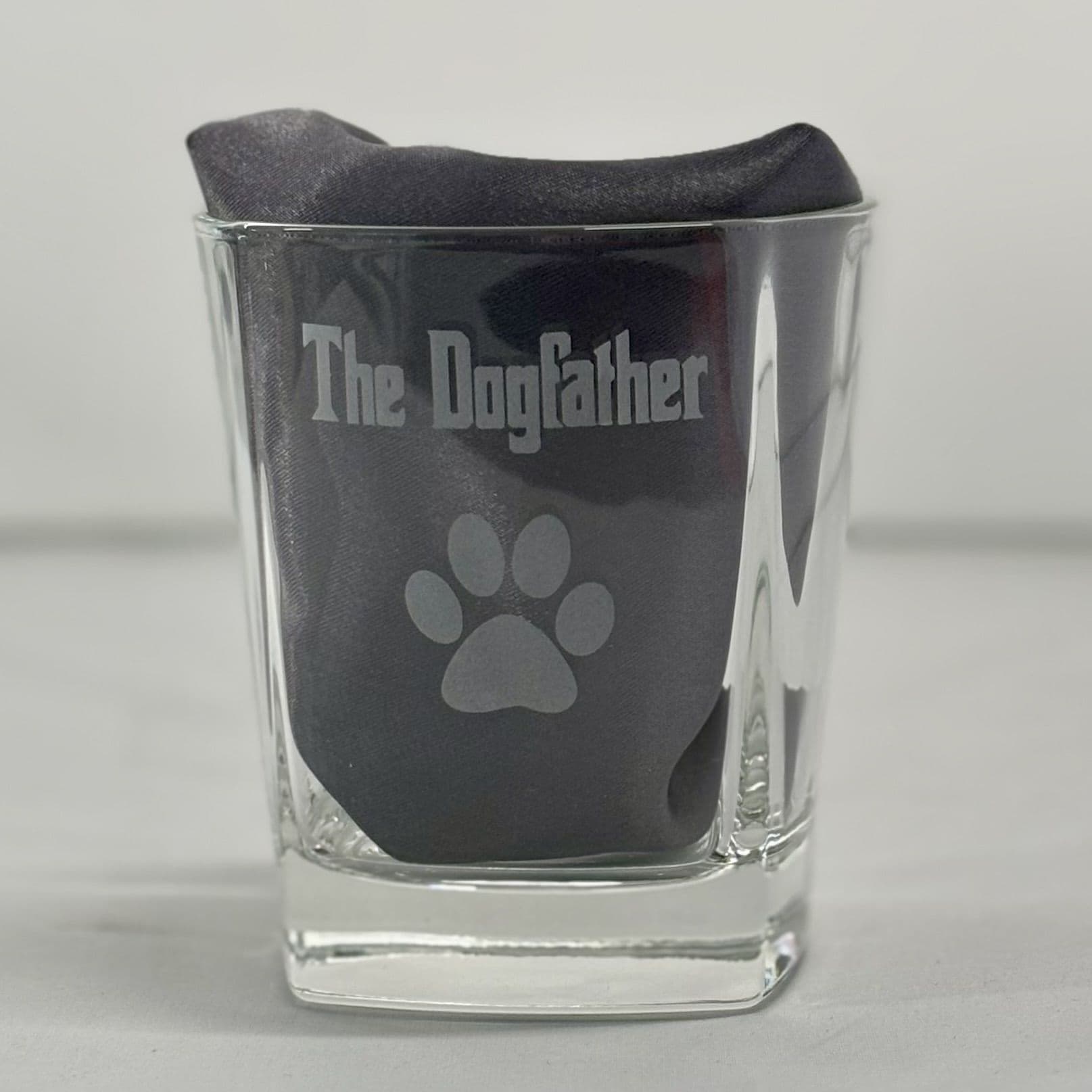 The Dogfather Engraved Whiskey Glass