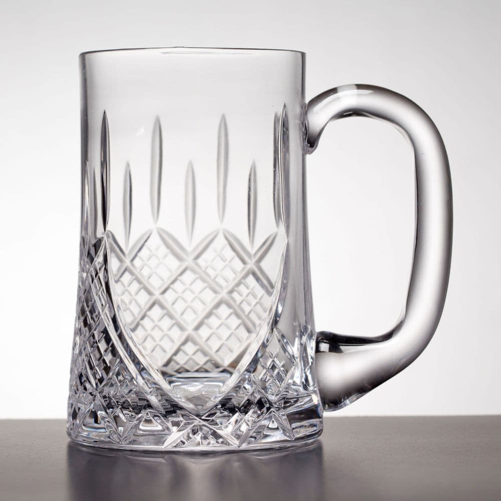 Worcester Cut Crystal Panel Tankard