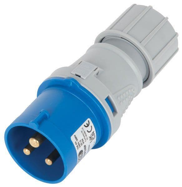 Industrial Plug - Blue 230V 16 Amps 604-2040