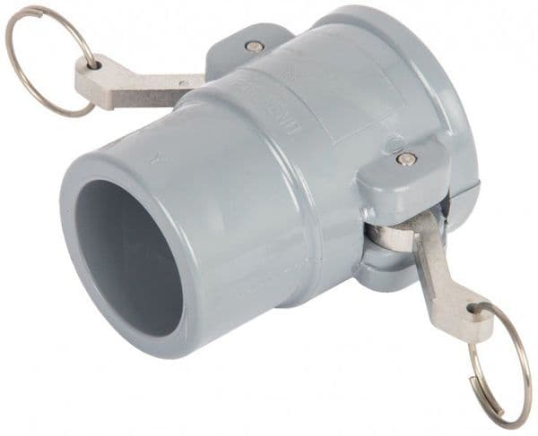Socket Solvent Weld 1" Cam Lever Coupling PVC 9912-100-Y