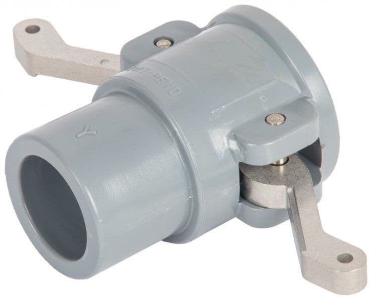 Socket Solvent Weld 3/4" Cam Lever Coupling PVC 9912-075-Y