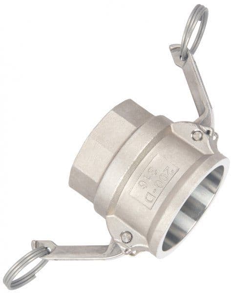 Stainless Snaplock Type D Cam Lever Coupler 2" - D200-SS
