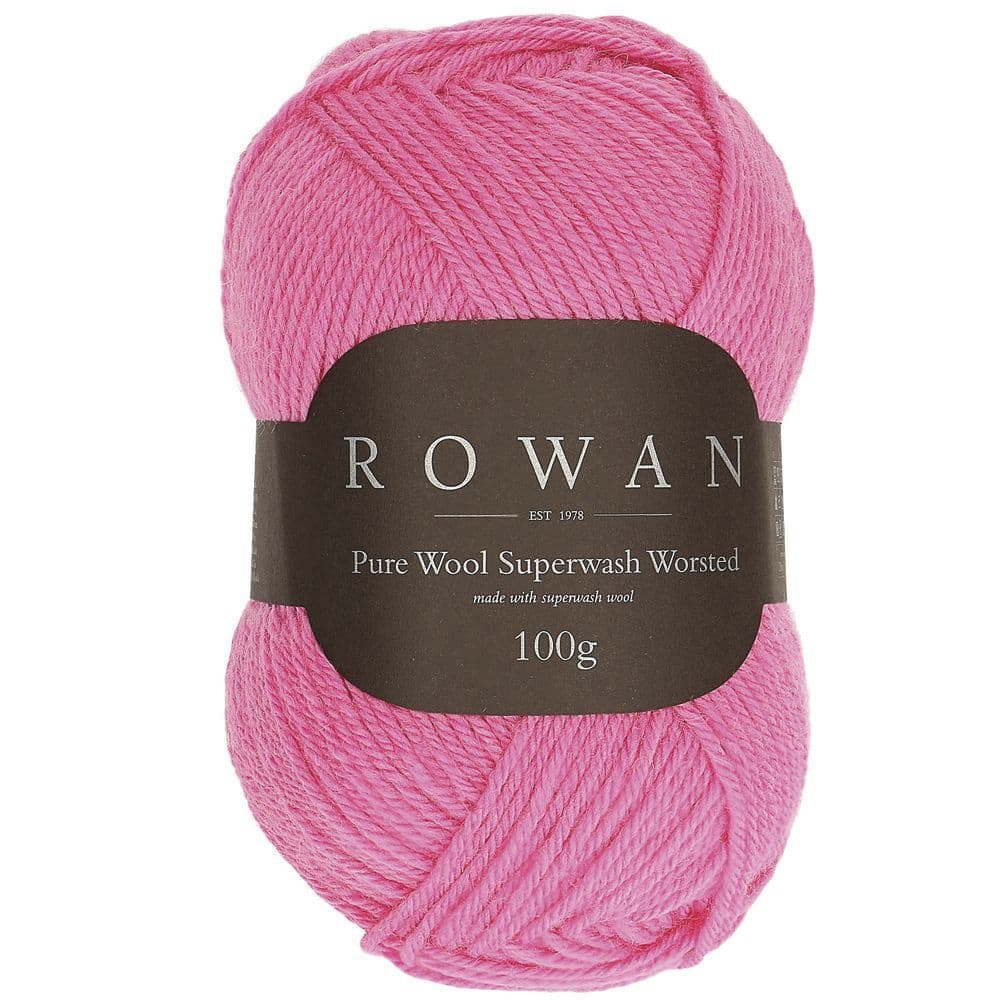 195 Rose Rowan Pure Wool Superwash Worsted