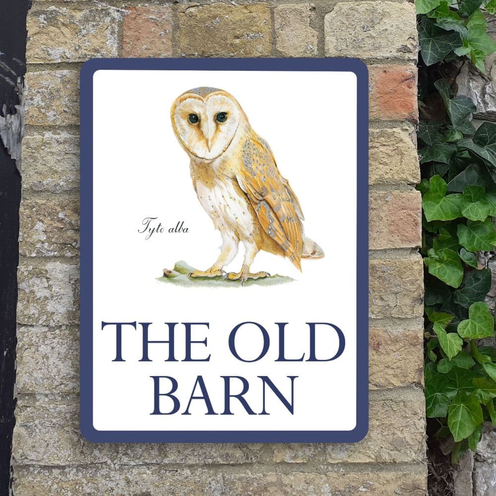 Barn Owl house sign or wall plaque
