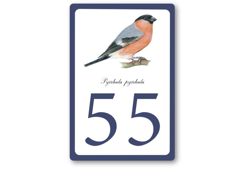 Bullfinch house sign or wall plaque