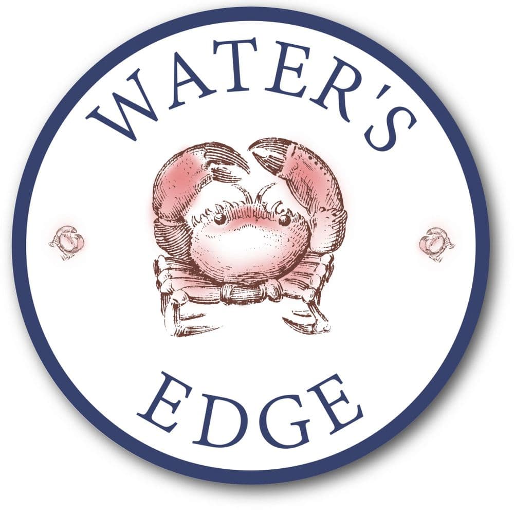 Crab round house sign or wall plaque