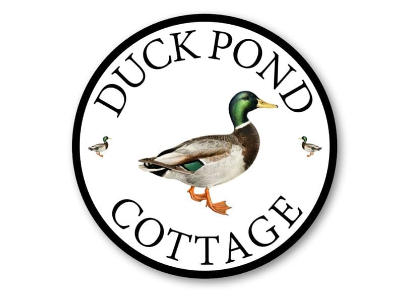Duck personalised house sign or wall plaque