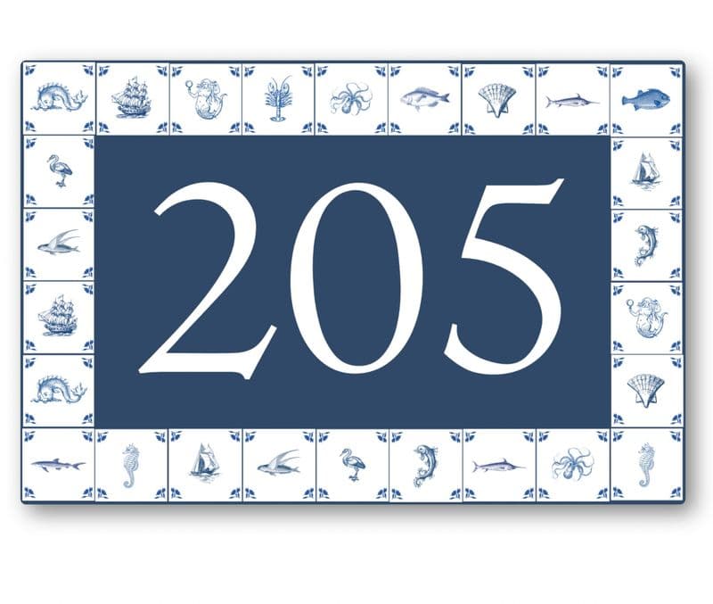 Dutch tiles house sign or wall plaque