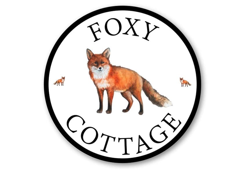 Fox house sign or wall plaque