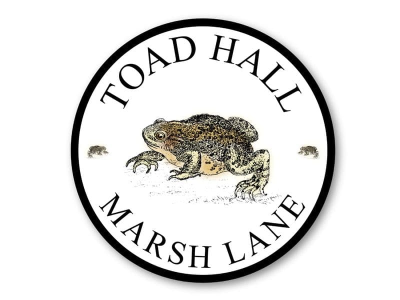 Frog or Toad house sign or wall plaque
