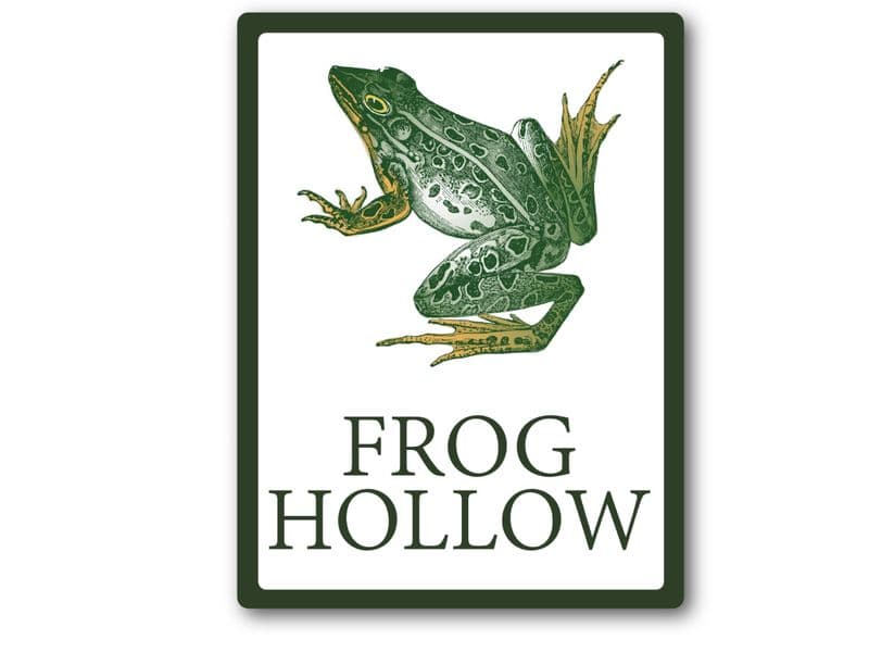 Frog or Toad house sign or wall plaque