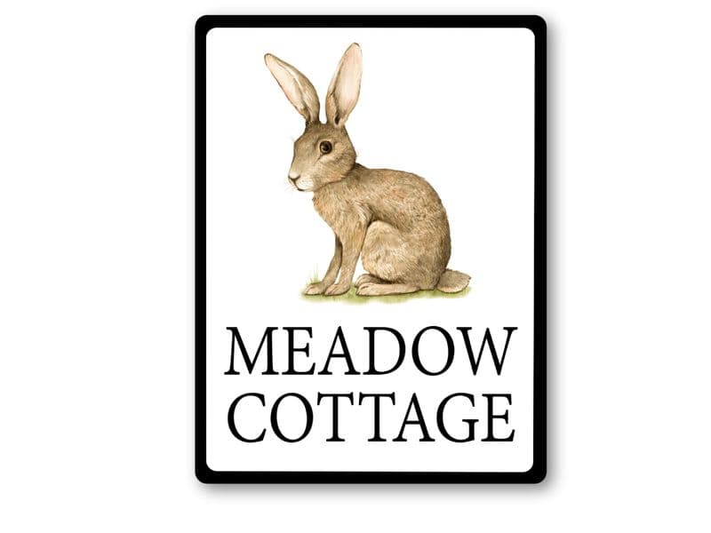 Hare house sign or wall plaque