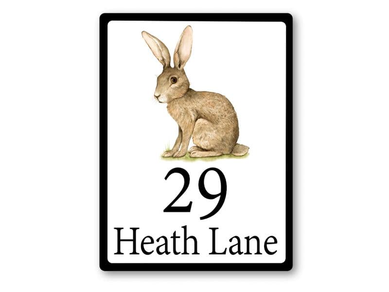 Hare house sign or wall plaque