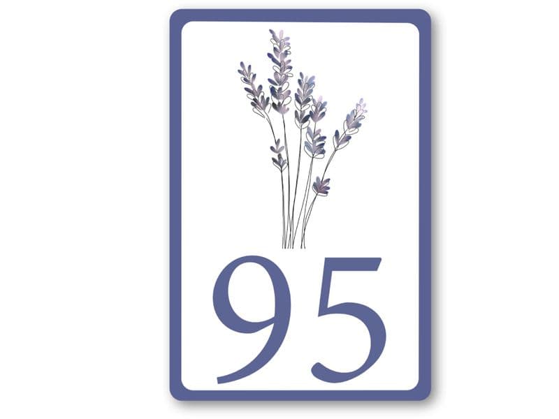 Lavender house sign or wall plaque