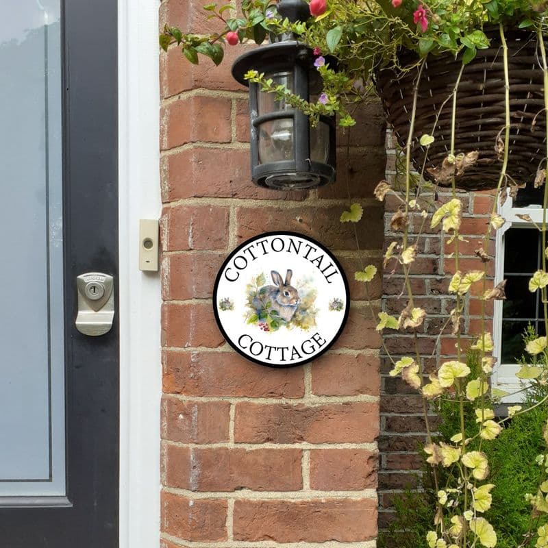 Rabbit house sign or wall plaque