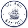 Sailing ship round house sign or wall plaque